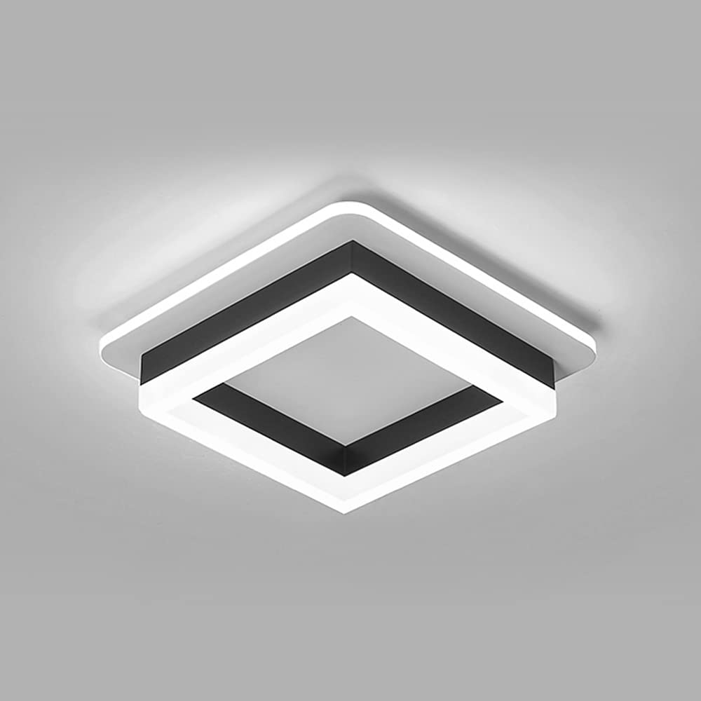 GOECO Plafón LED Techo, 24W Lámpara de Techo de Metal, Moderna Lámpara ...