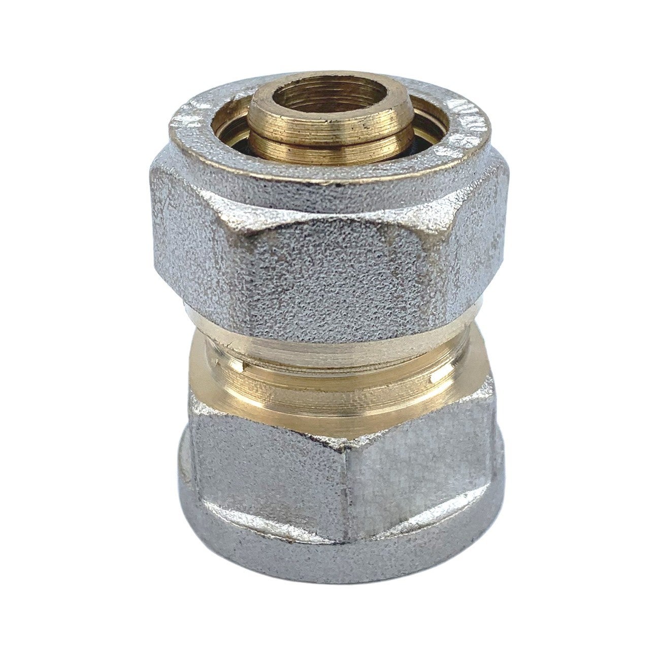 Lot de 5_Raccord droit à compression femelle pour tube PER Ø16x1/2 ...