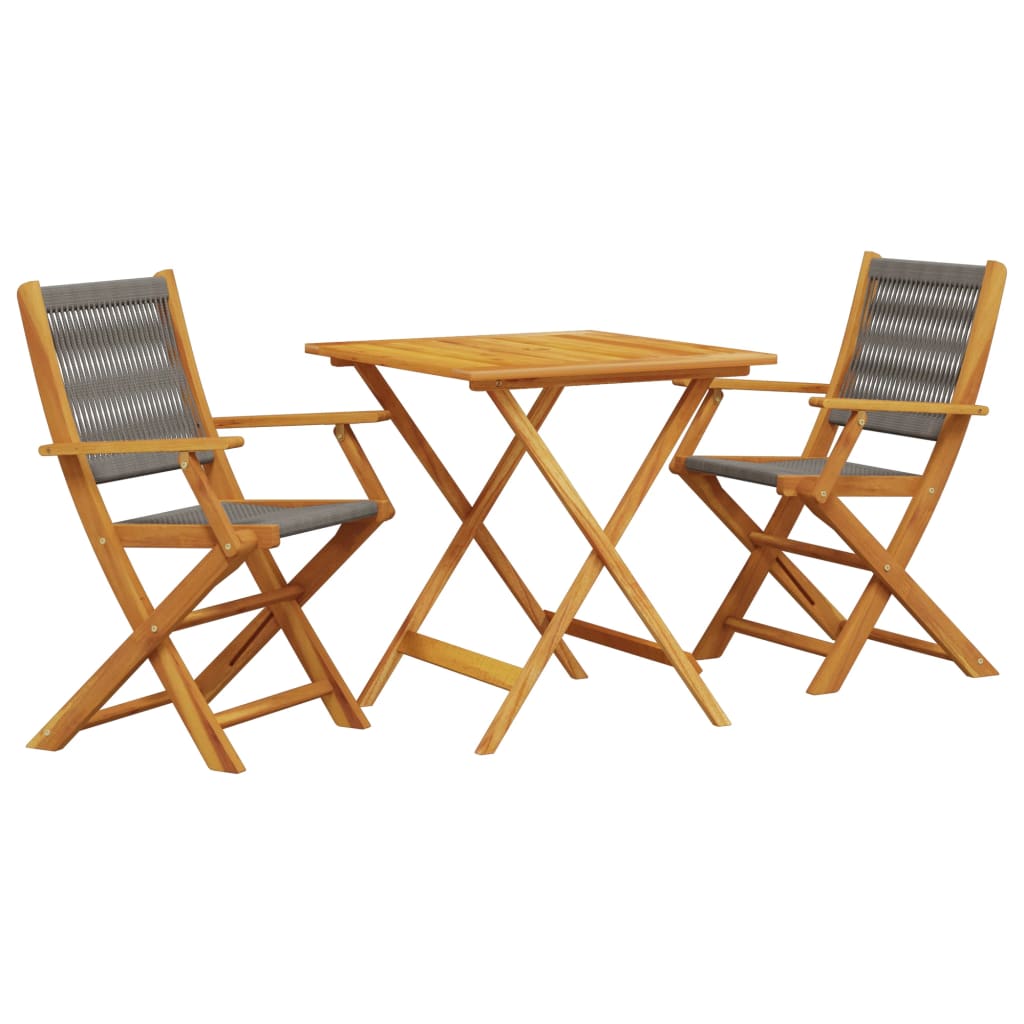Juego de bistro de 3 uds | Conjunto de mesa y sillas polipropileno y ...
