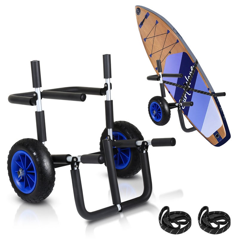 Chariot de Chariot Transport Simple pliable Planche SUP Planche de Ski ...