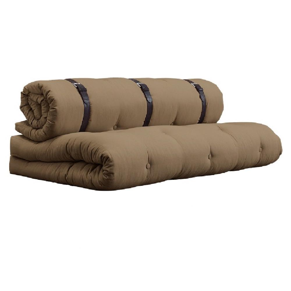 Canape futon standard convertible BUCKLE-UP SOFA couleur mocca | Leroy ...