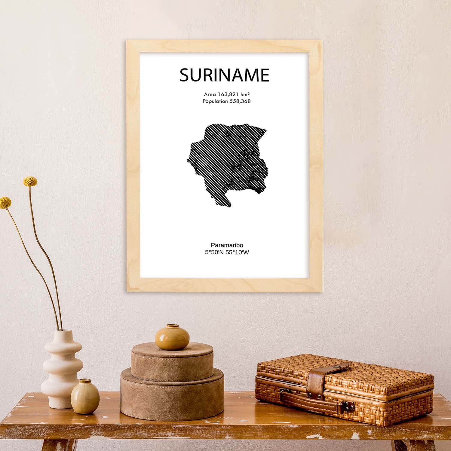 Poster De Surinam. Láminas De Paises Y Continentes Del Mundo. Sin Marco ...
