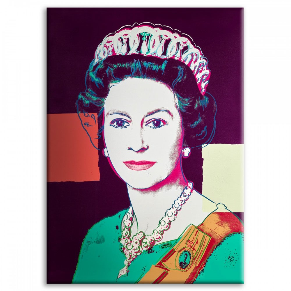 Queen Elizabeth - Andy Warhol - Tableau Imprimé Sur Toile Et Monté Sur ...