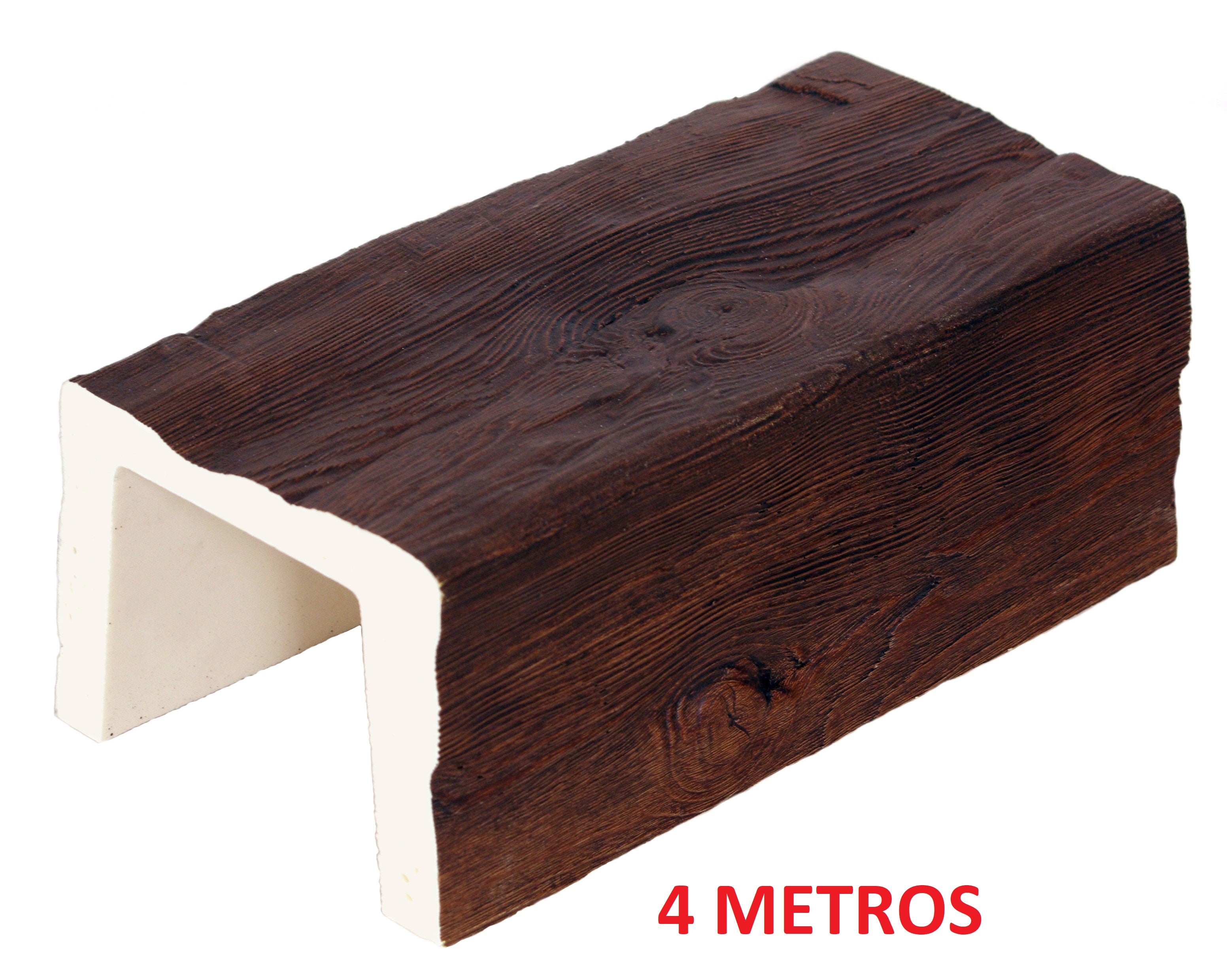 Viga Imitación Madera 16cm de ancho x 13cm de alto x 4m de largo color ...