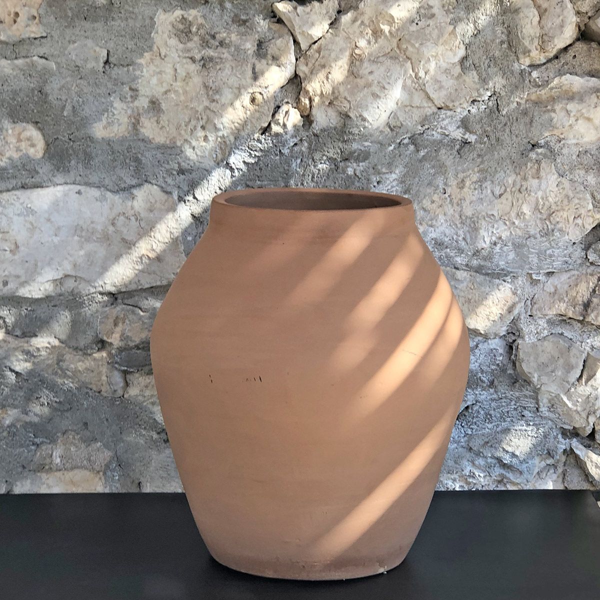 Vase amphore en terre cuite - Orange - Terre | Leroy Merlin