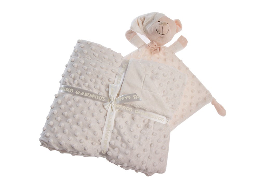 MANTA + DOU DOU 10339 BEIGE GAMBERRITOS 80X110CM | Leroy Merlin