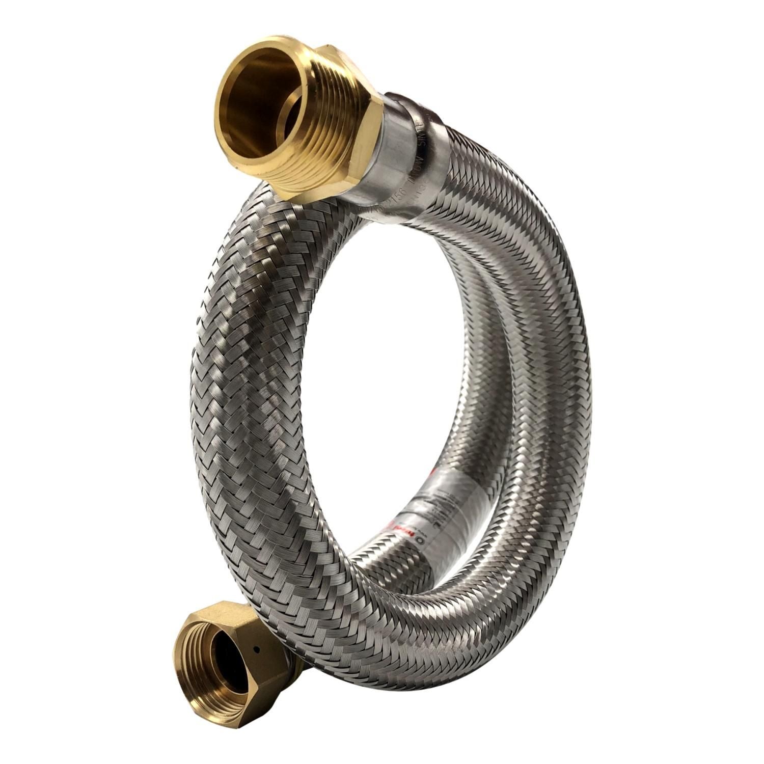 Flexible Inox ø50mm Intérieur M-f 2" (50/60) Longueur 80cm | Leroy Merlin