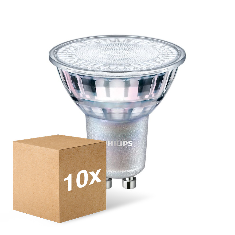 Lot 10x Philips Corepro LED Spot GU10 PAR16 3W 230lm 36D - 827 Blanc Très Chaud | Dimmable ...