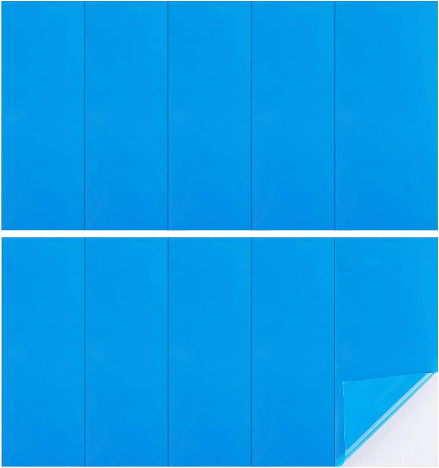 Kit de Réparation Piscine PVC, 10 Feuilles 25x10 cm, Patch Autocollant ...