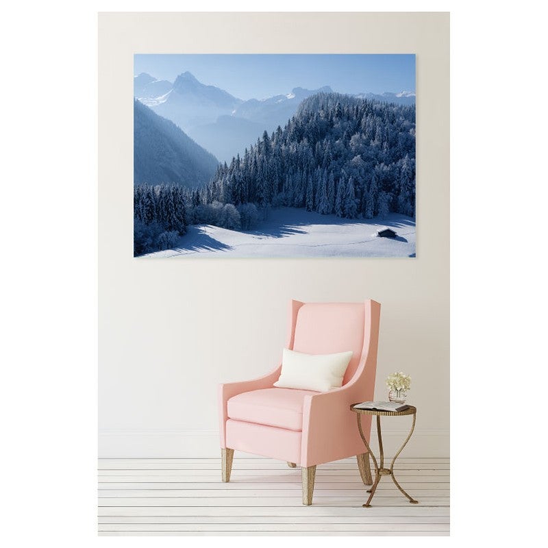 Tableau toile en kit SAMOENS paysage de montagne 180 x 130 cm - Toile ...