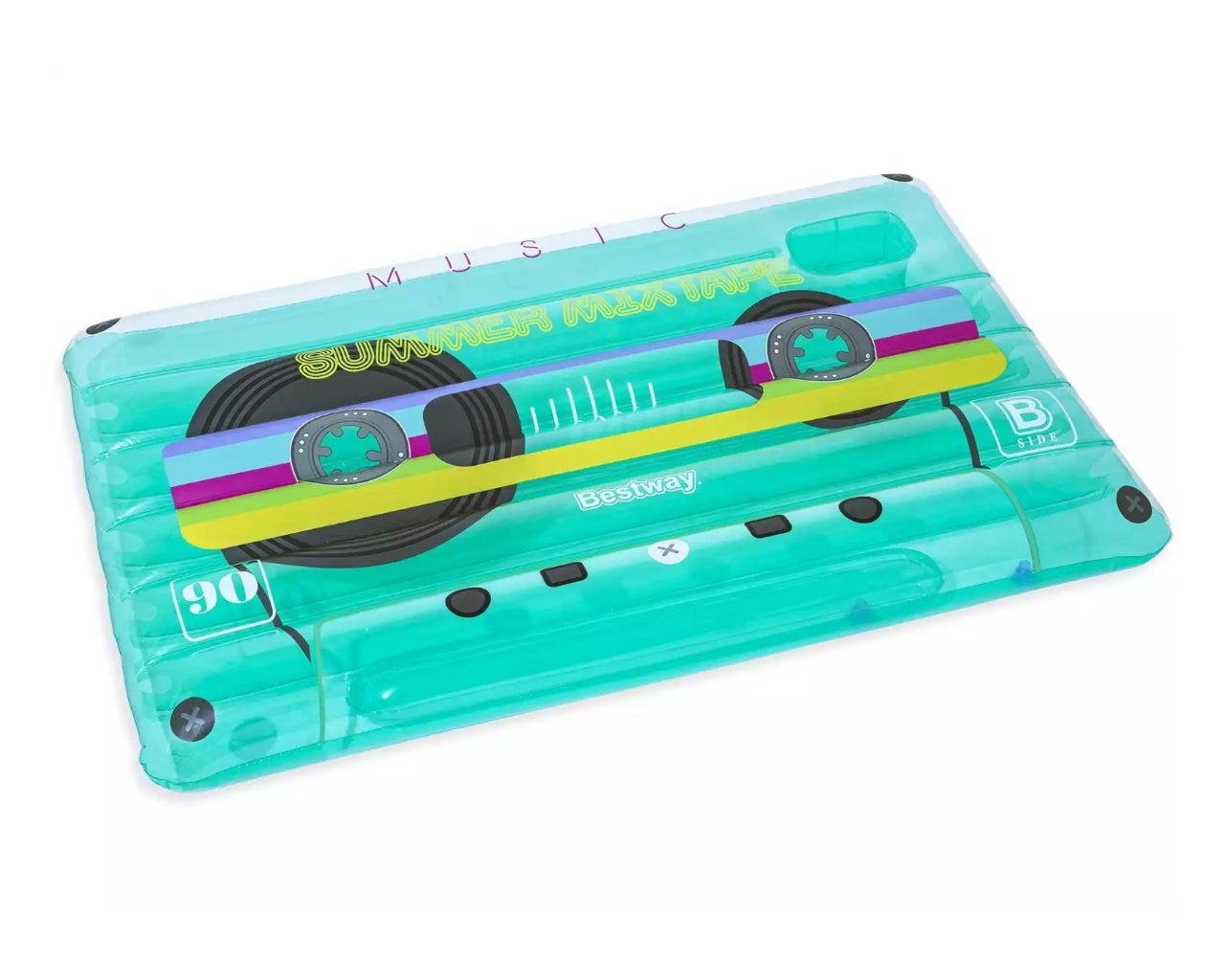 Bestway Colchoneta Hinchable Retro Cassette 174x117 cm Playa y Piscina ...