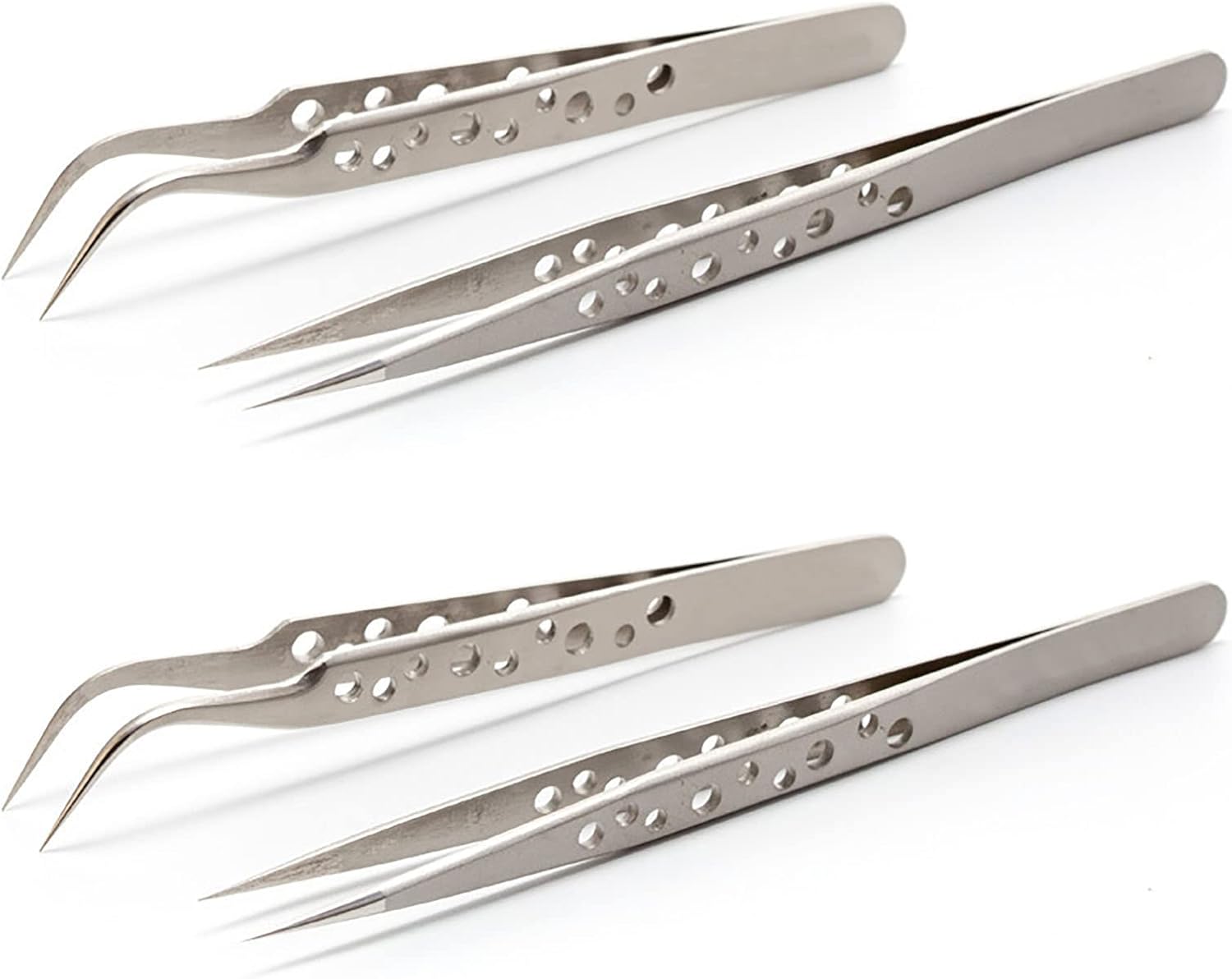 4pcs Pince de precision,Pince à Epiler de Précision,Pince brucelle 2 ...