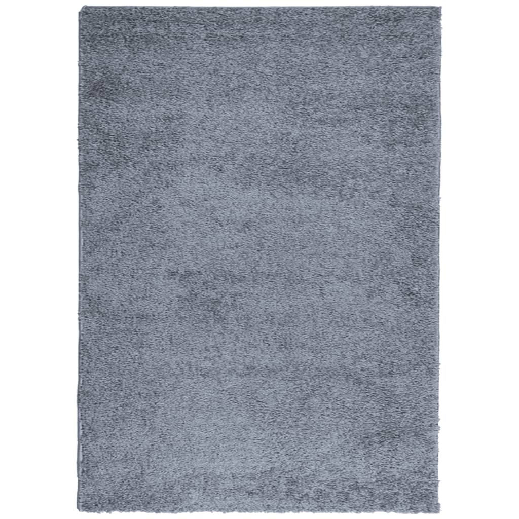 Tapis Salon | Tapis Chambre | Tapis shaggy à poils longs moderne bleu 240x340 cm CFW66174 ...