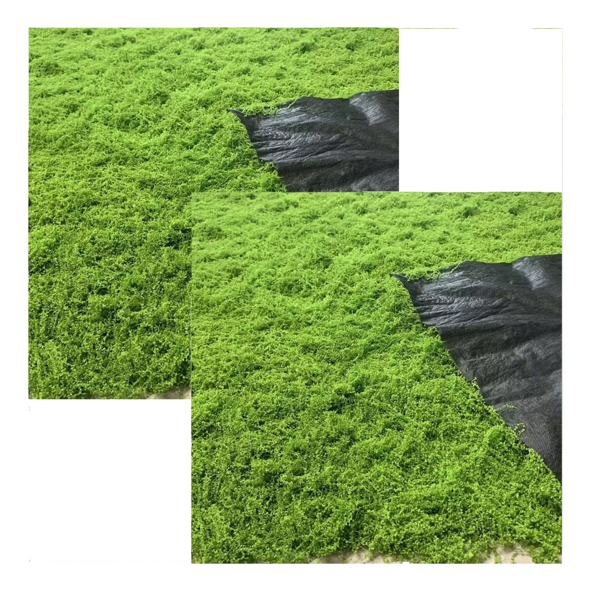 Décoration en mousse soyeuse artificielle 2 pièces, aménagement ...