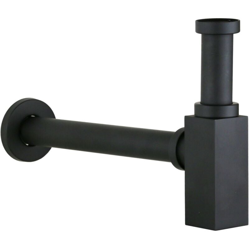 Siphon pour vasque modèle noir mat Noir mat | Leroy Merlin
