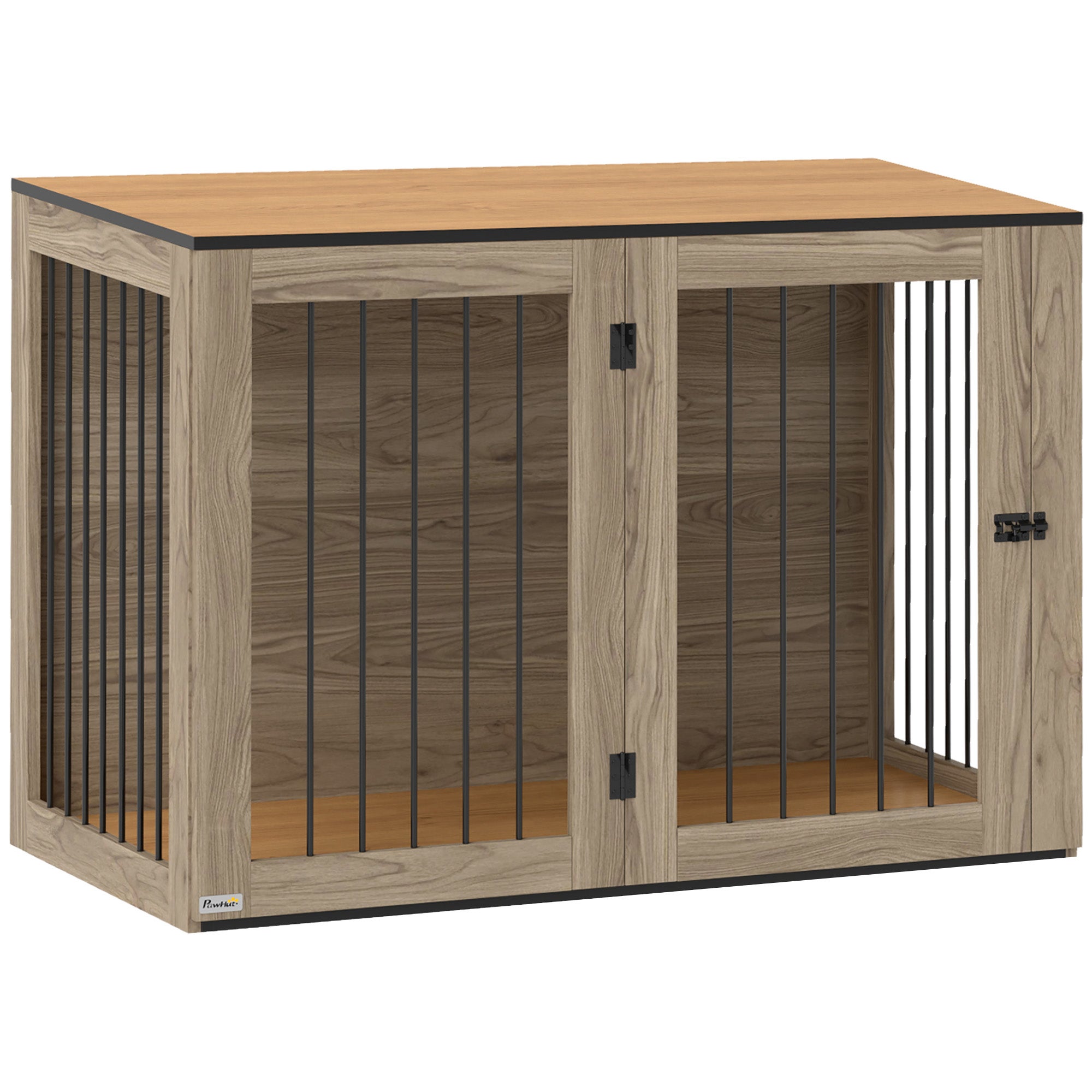 Cage pour chien avec porte et fenêtre, table d'appoint pour la maison ...