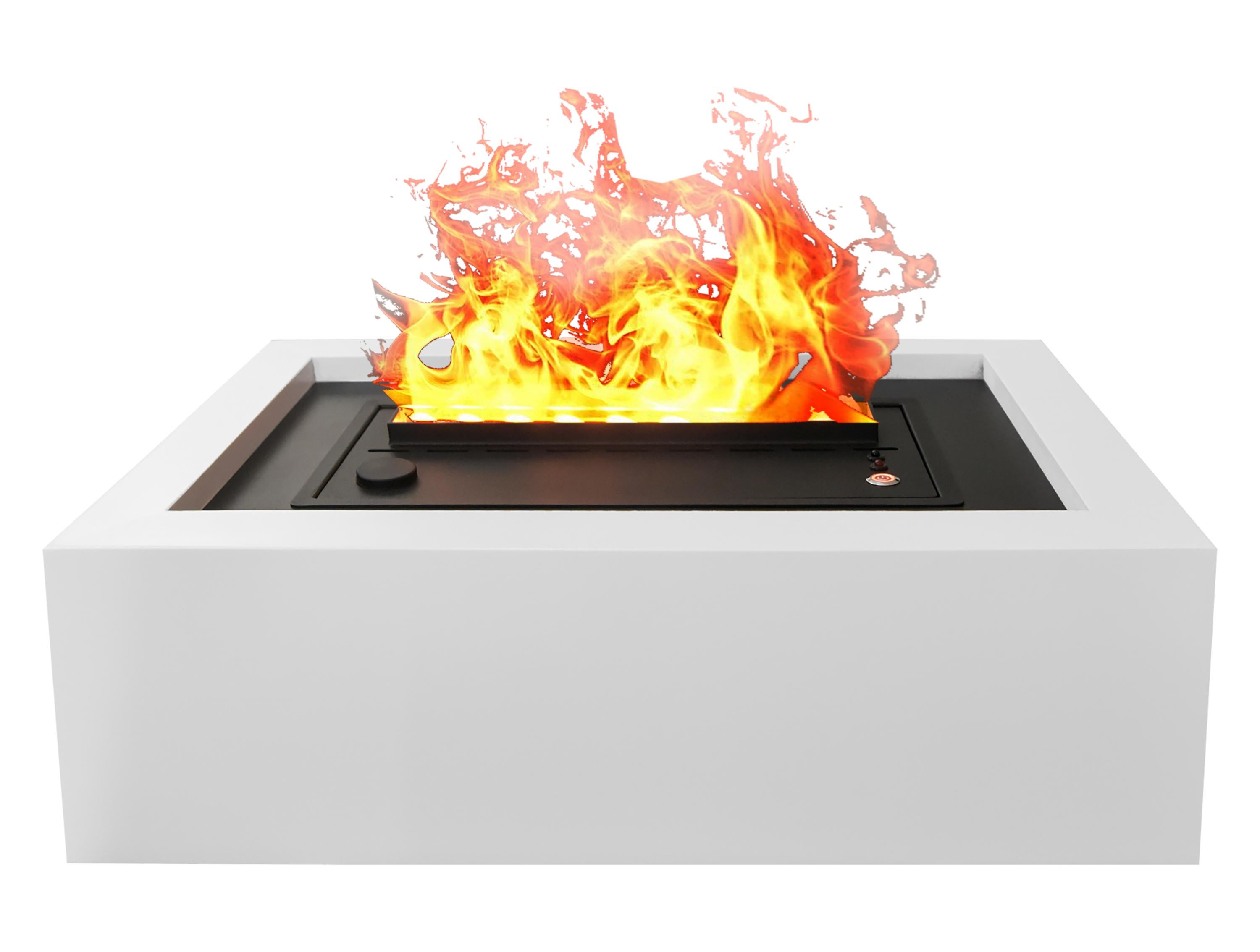 Brûleur à vapeur de table Firecool, couleur blanche | Leroy Merlin