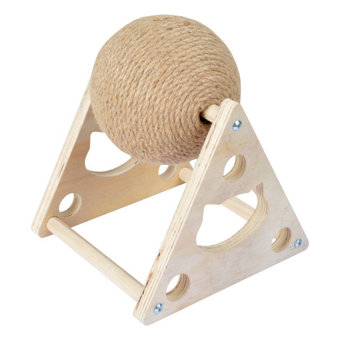Griffoir Pour Chat "Boule Rotative" 20cm Naturel | Leroy Merlin