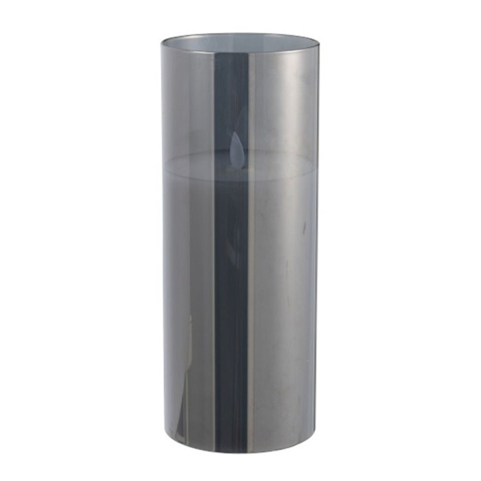 Lampe à Poser en Verre Led "Bright" 25cm Gris | Leroy Merlin