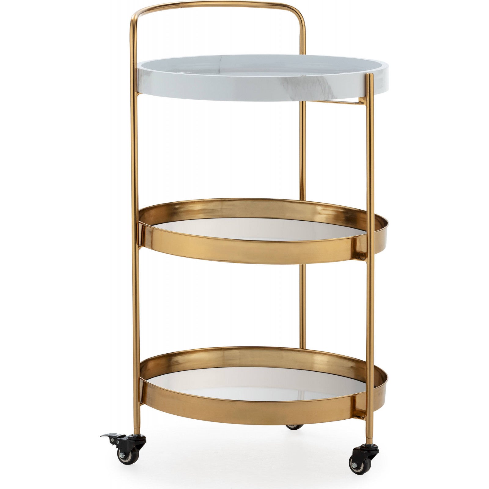 Bar d'appoint Doré Élégance et Luxe 50 x 46 x 81 cm Doré Éclatant et ...