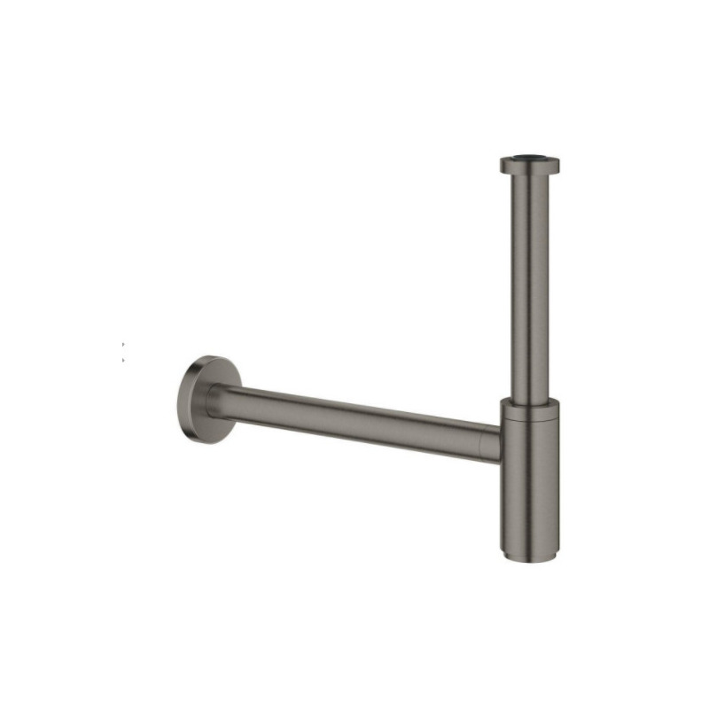 Grohe Lavabo siphon 5/4 DN32 Grohe brossé Hard Graphite laiton ...