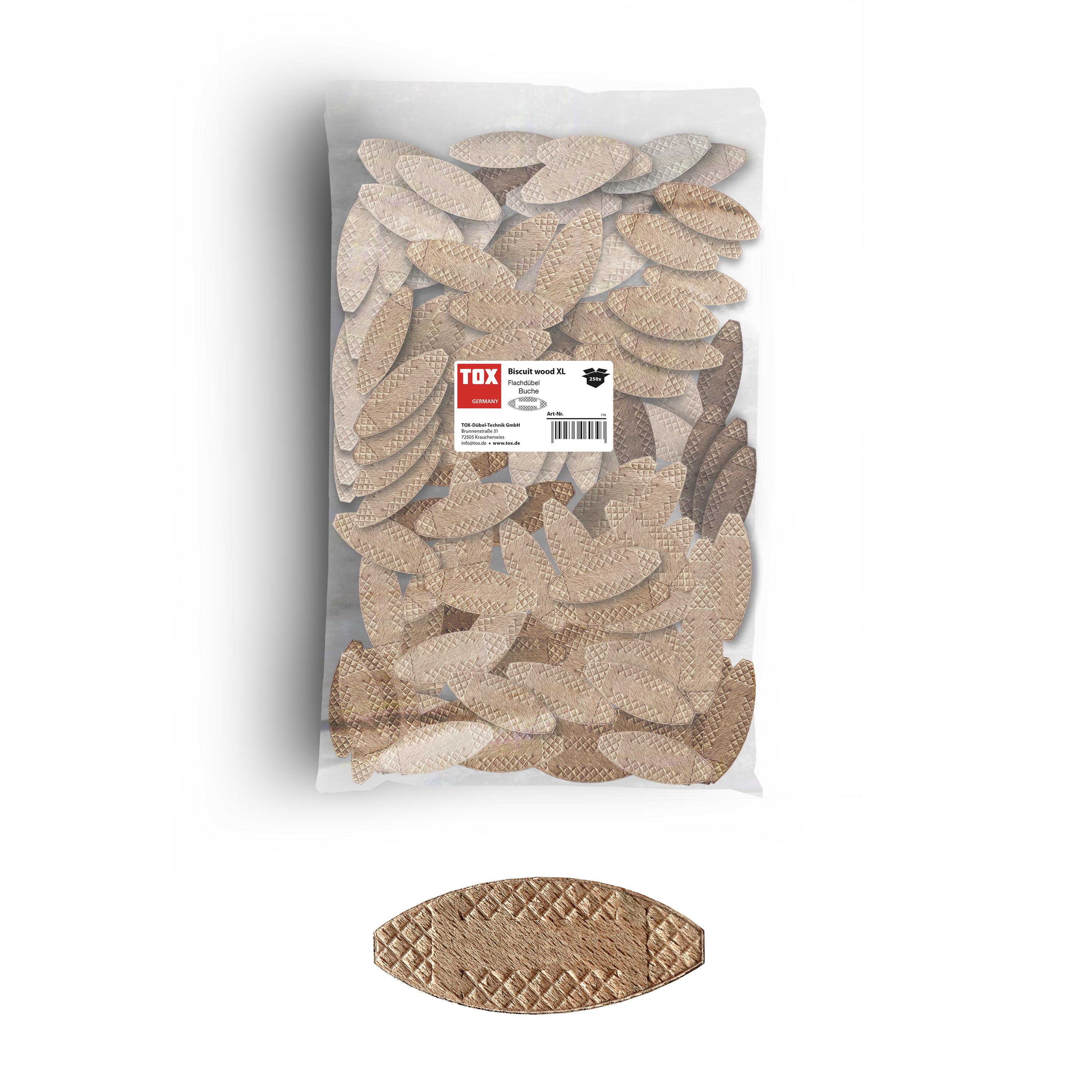 TOX Tasseaux plats en bois Biscuit wood XL P10 (250 pcs) | Leroy Merlin