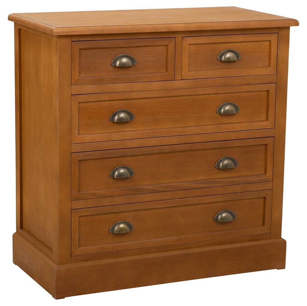 Cómoda de madera marrón 80x40x80,5h cm | Leroy Merlin