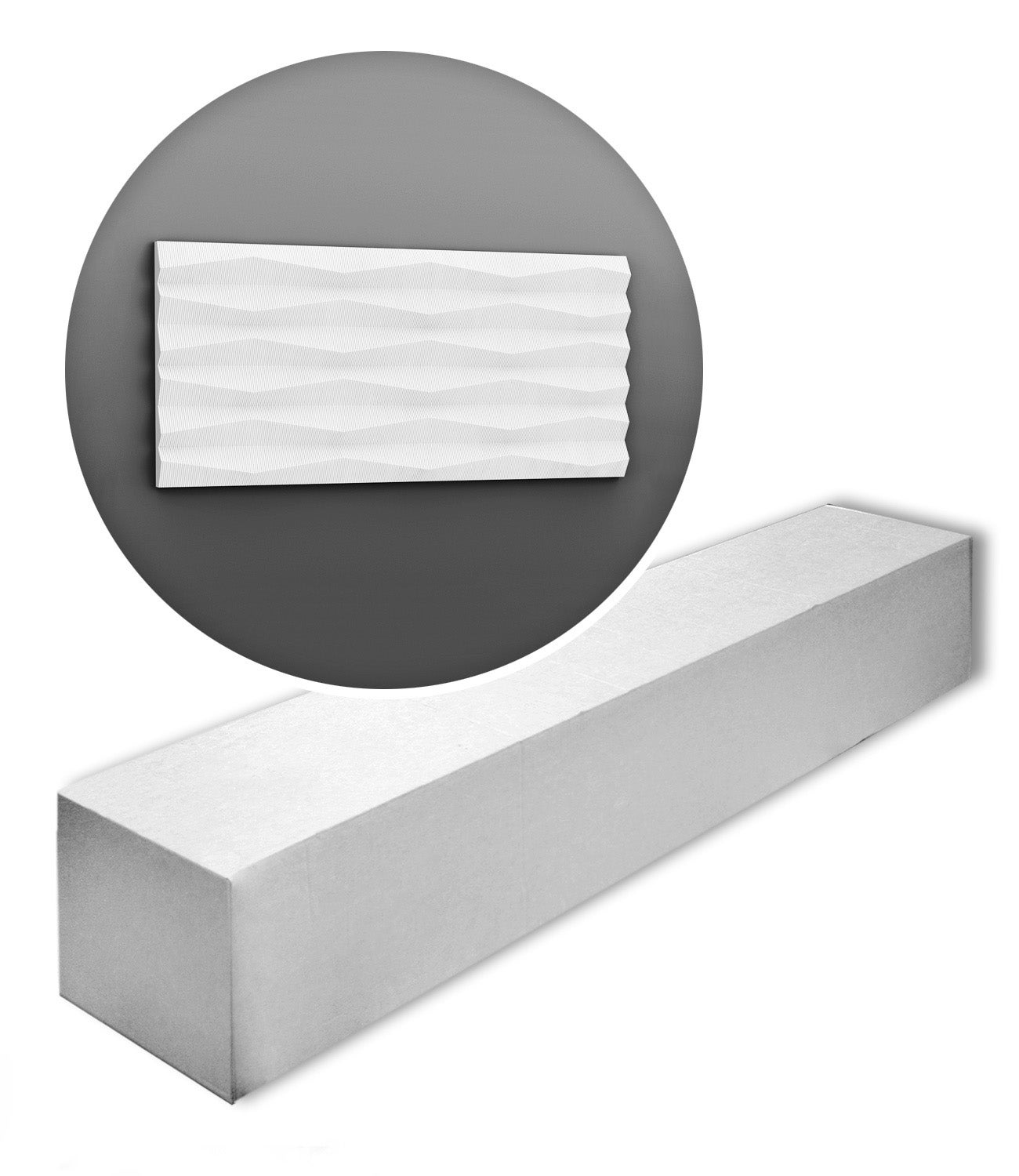 3d revestimiento mural Orac Decor W112-box MODERN RIDGE 1 caja 7 piezas ...