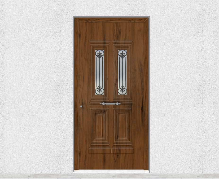 Porte d'entrée en aluminium TRADITIONAL DESIGN 5025-1131-8 Imitation ...