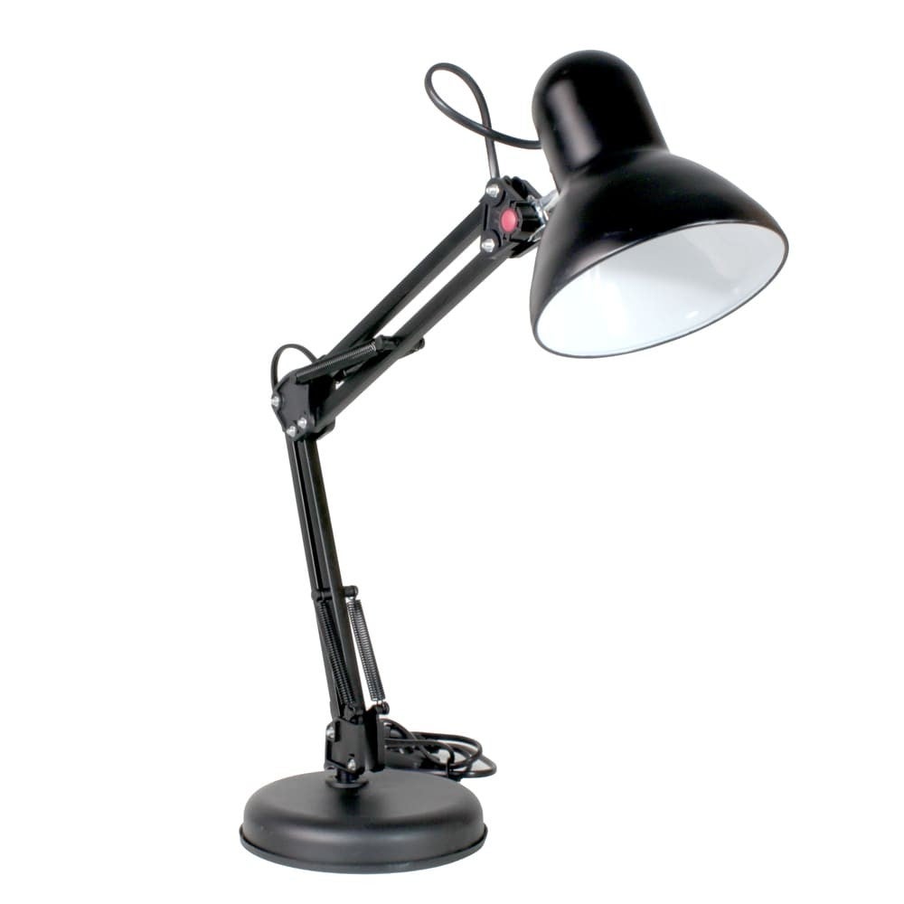 Lampe à poser moderne Avati Articulable Noir 1xE27 | Leroy Merlin