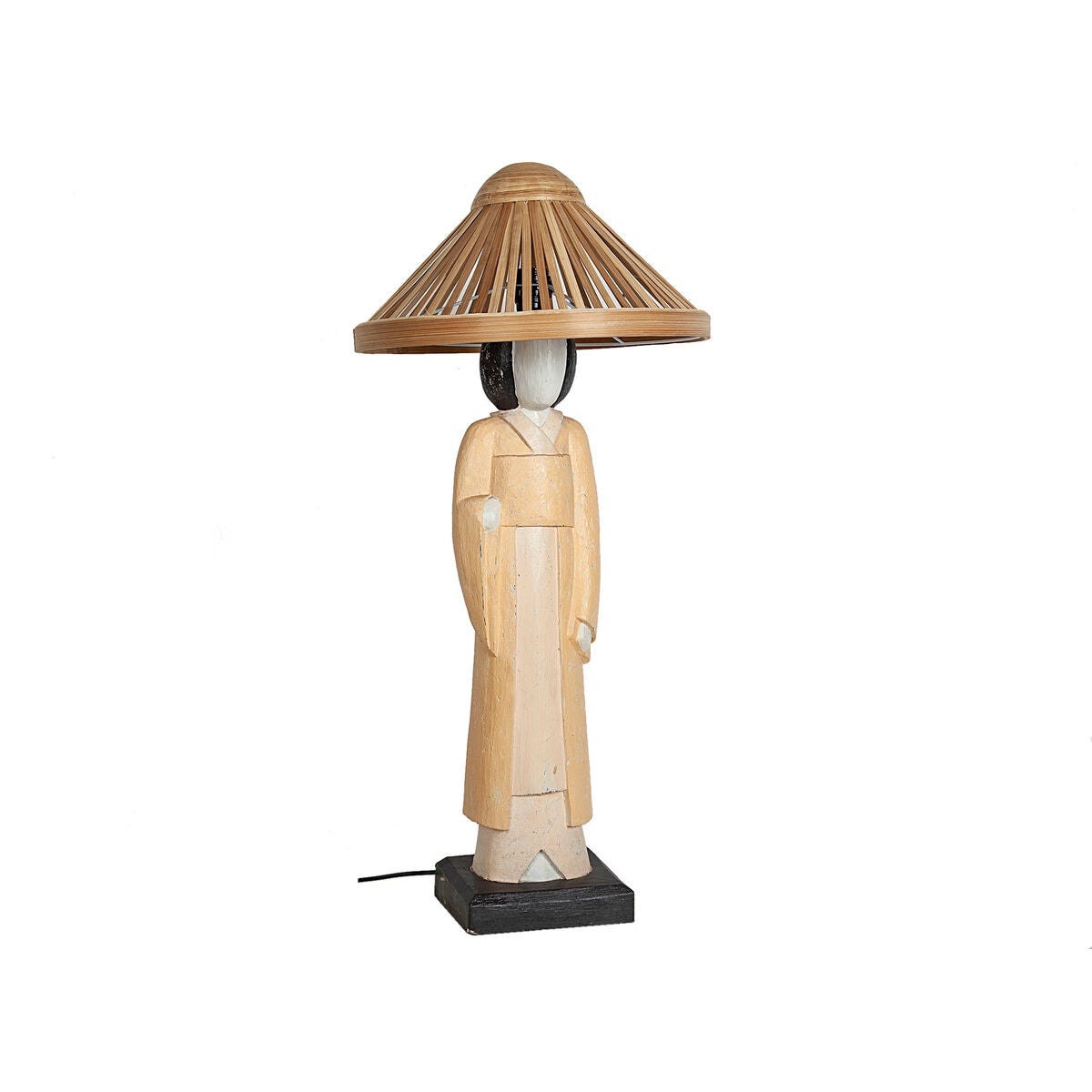 Lampe de bureau Romimex Beige Bois 20 x 70 x 20 cm Oriental | Leroy Merlin