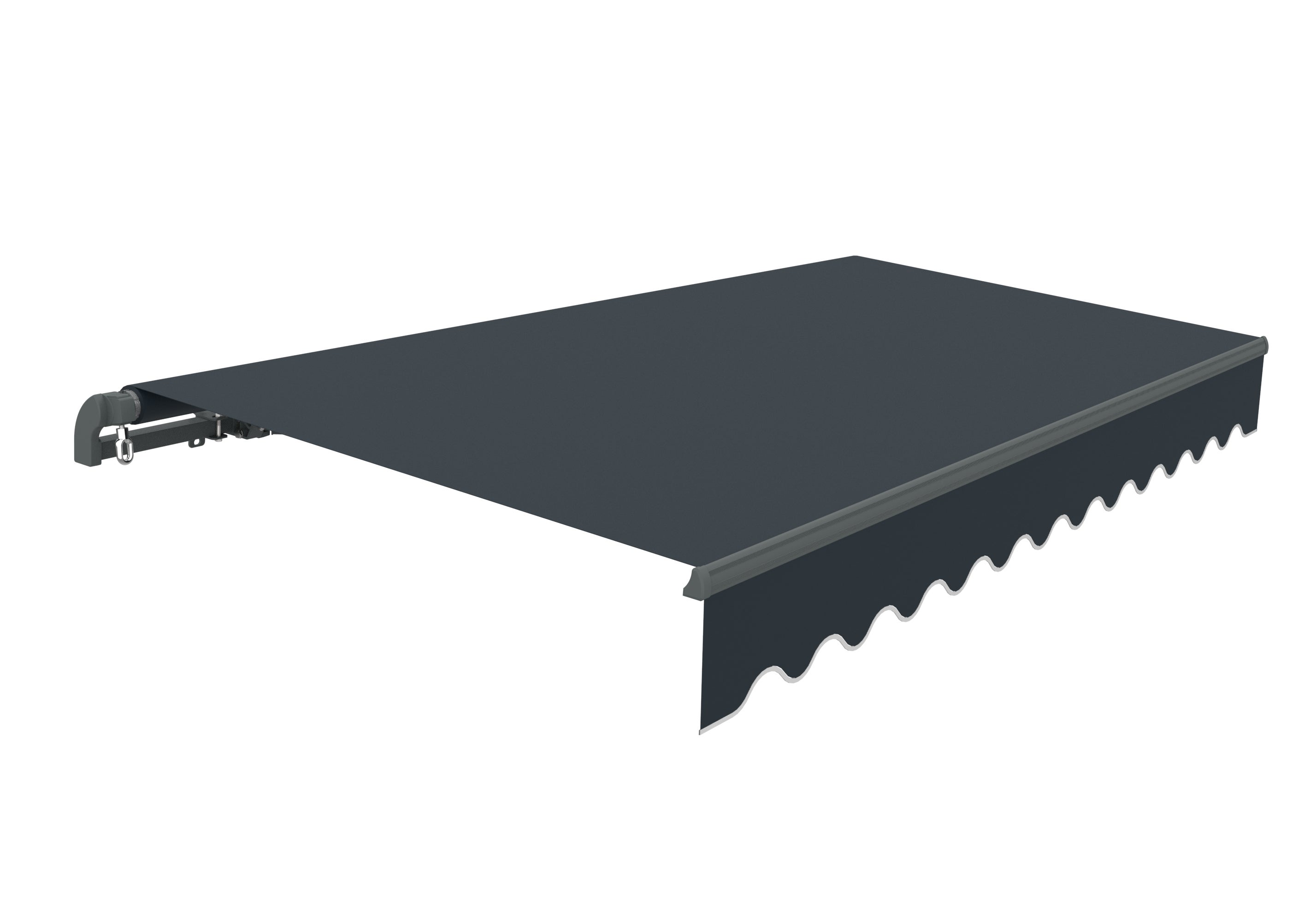 Store Banne Manuel Monobloc Noir 3 x 2.5m – Store Rétractable pour ...