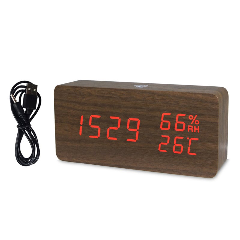 Horloge intelligente, affichage température humidité, 4 niveaux ...