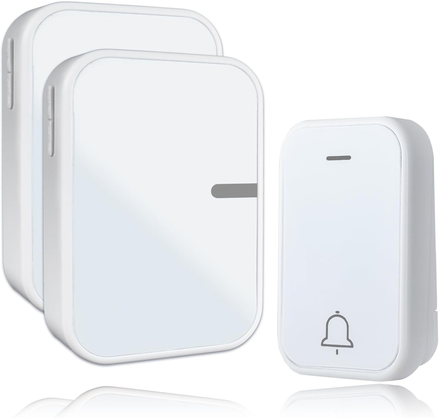 Sonnette sans fil Etanche IP44 pour Extérieur Intérieur Sonnette sans ...