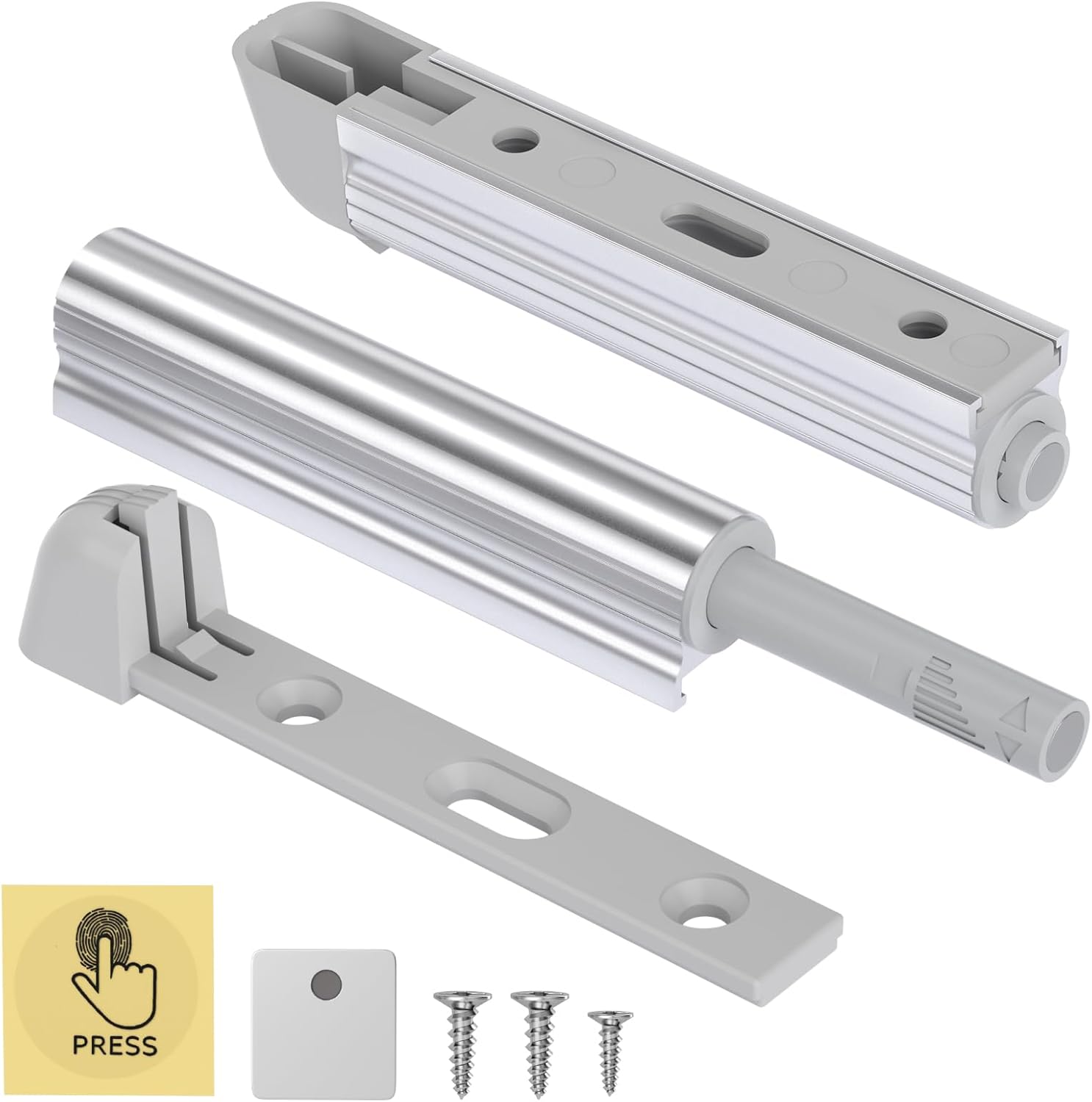 Lot de 2 Loquets Magnétiques Push to Open - Fermeture Discrète pour ...