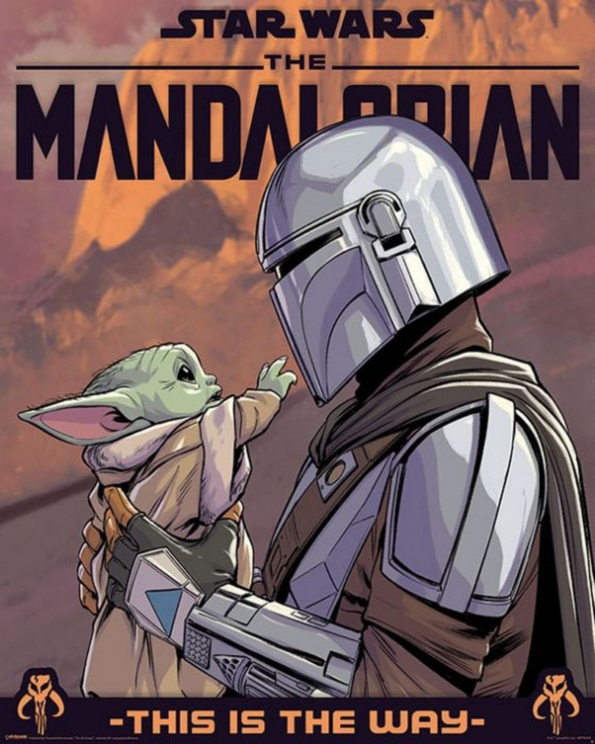 Poster Star Wars - The Mandalorian - Hello Little One 40x50cm | Leroy ...