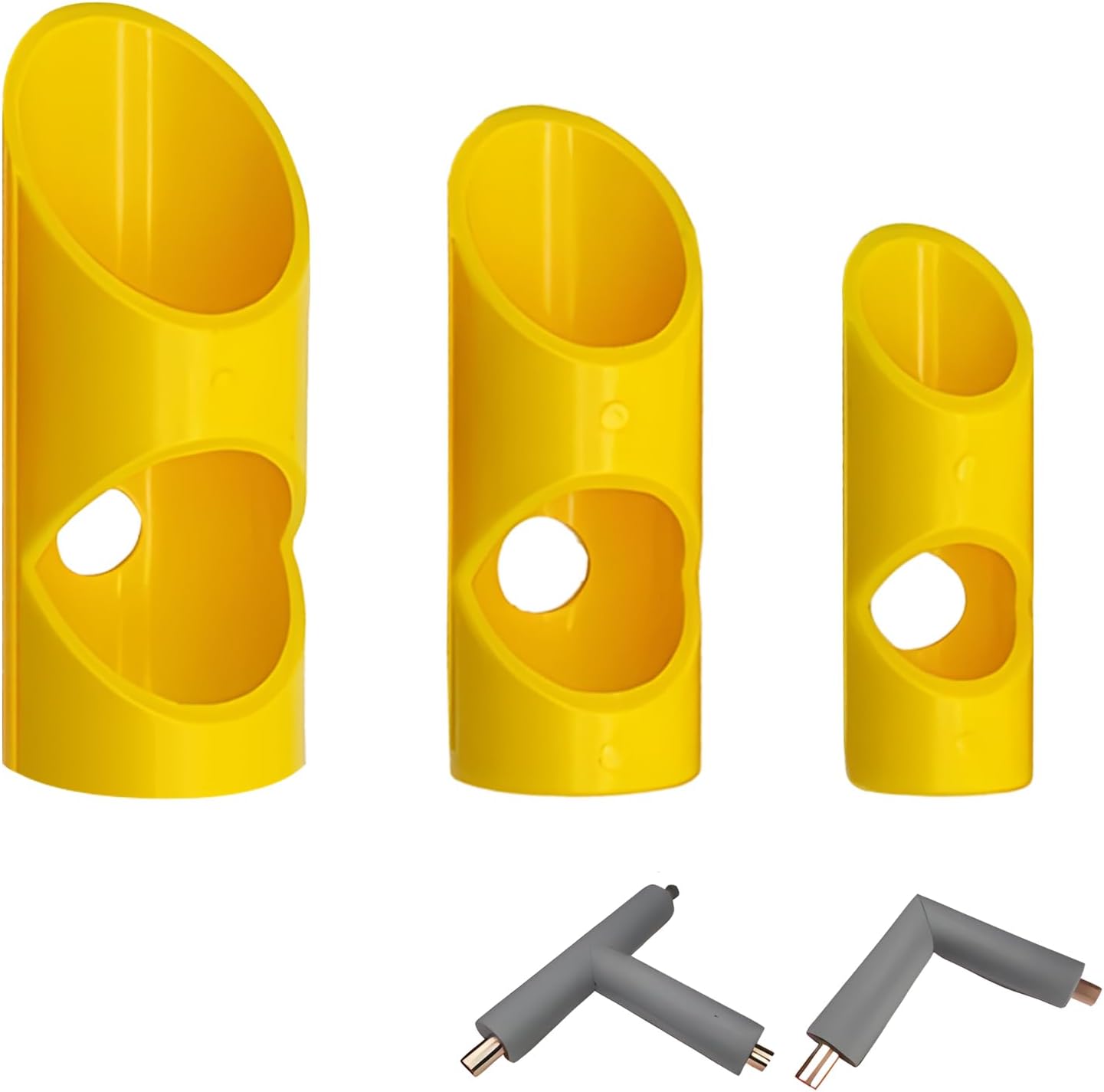 3pcs jaune Ensemble d'outils de coupe de mousse d'isolation pour tuyau ...