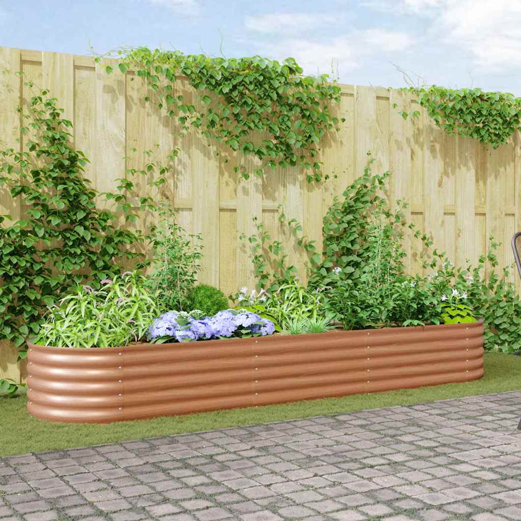 Arriate elevado Marrón 320 x 80 x 44 cm Acero | Leroy Merlin