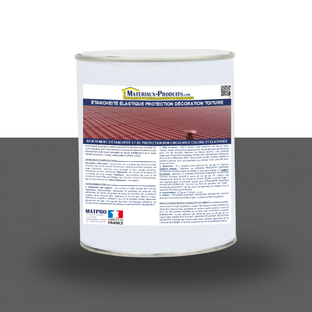 Etanchéité élastique protection décoration toiture Tonnelet de 12 Kg ...