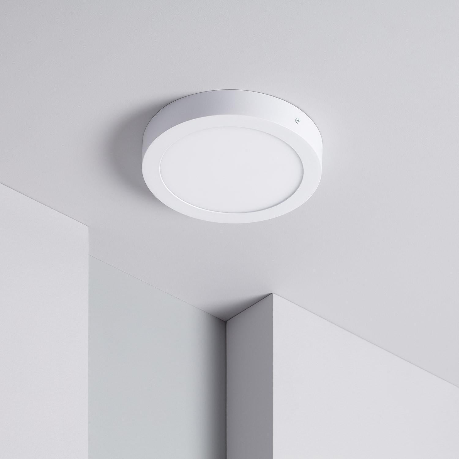 Ledkia - Plafón LED 18W Circular Ø225 mm, 4000K Blanco Neutro, Aluminio ...