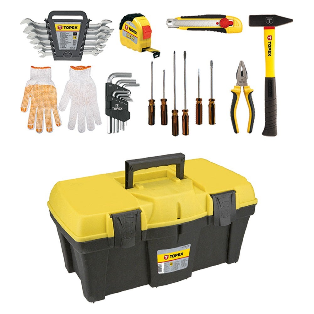 BOÎTE À OUTILS COMPLÈTE 38 x 17 xh 17 cm - 26 pièces au total | Leroy ...