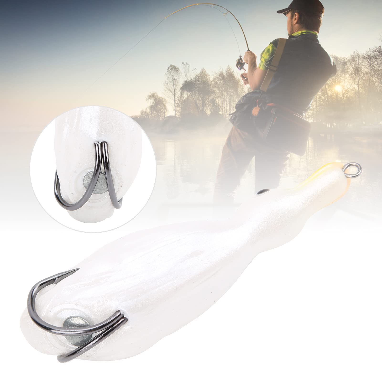 Appât artificiel en forme de canard pour la pêche, leurre en silicone ...