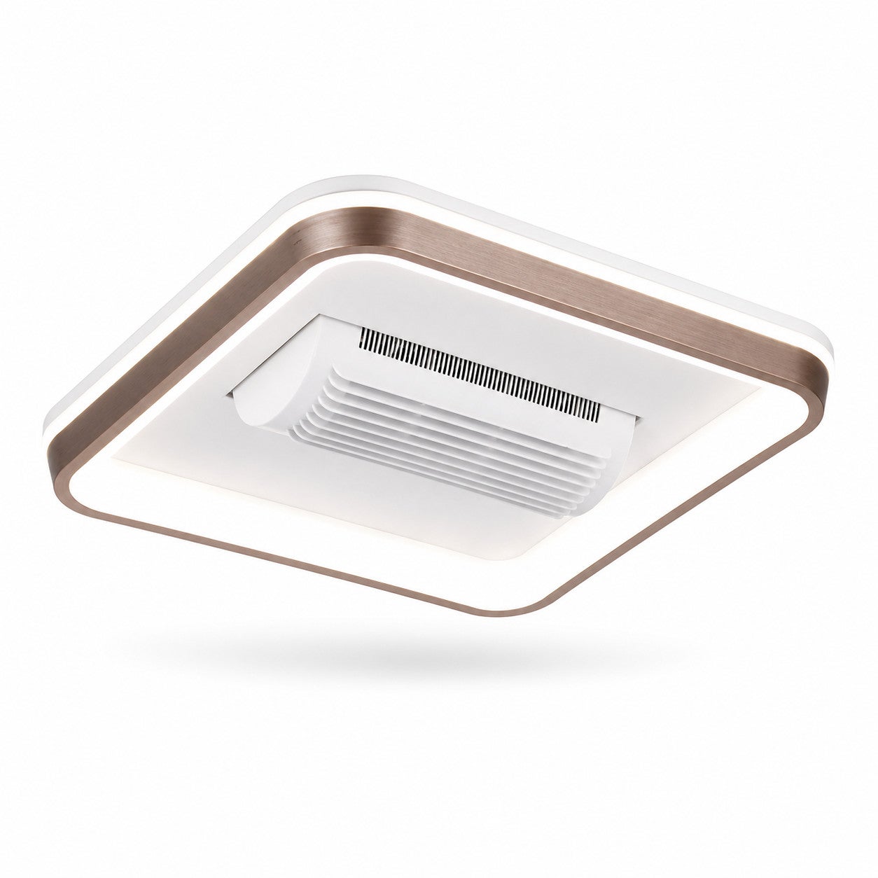 VENTILADOR DE TECHO LED CUADRADO SIN ASPAS DE 45 W CON CONTROL REMOTO ...