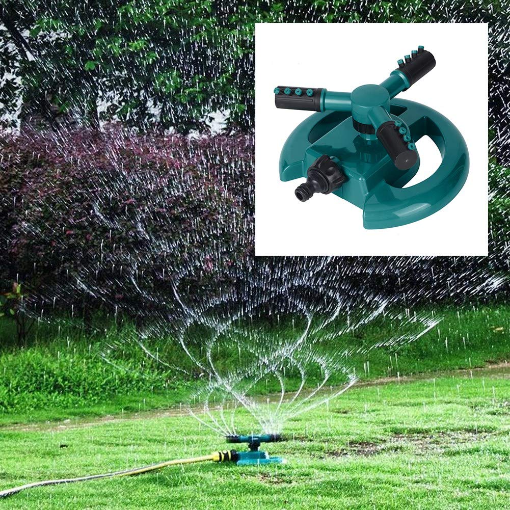 Arroseur d'eau de jardin rotatif à trois bras à 360 degrés, outil d ...