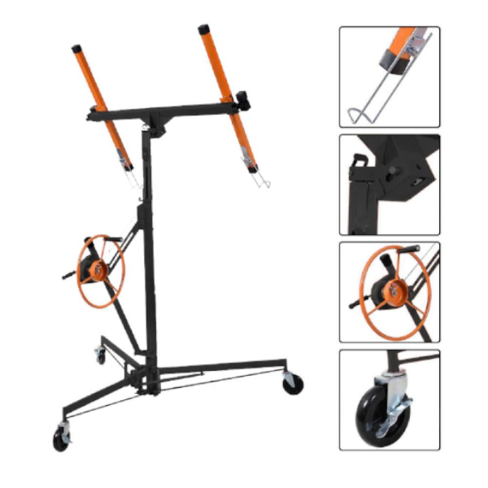 Lève Plaques de Plâtre - Capacité 68 Kg - Hauteur Réglable 136 à 335 cm ...