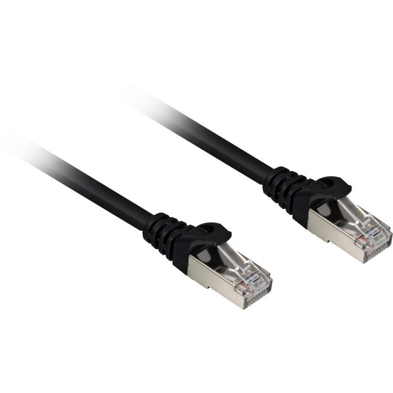 C ble r seau Sharkoon rj45 cat.6a sftp noir, 1,5 m tres, lsoh (sans halog ne | Leroy Merlin