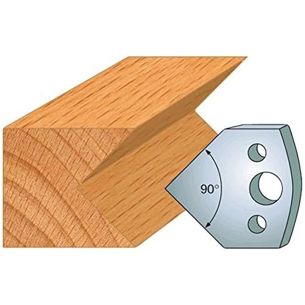 Jeu de 2 Fers Profilés Acier HT 40 x 4 mm - N°127 Chanfrein 45° - Outil ...