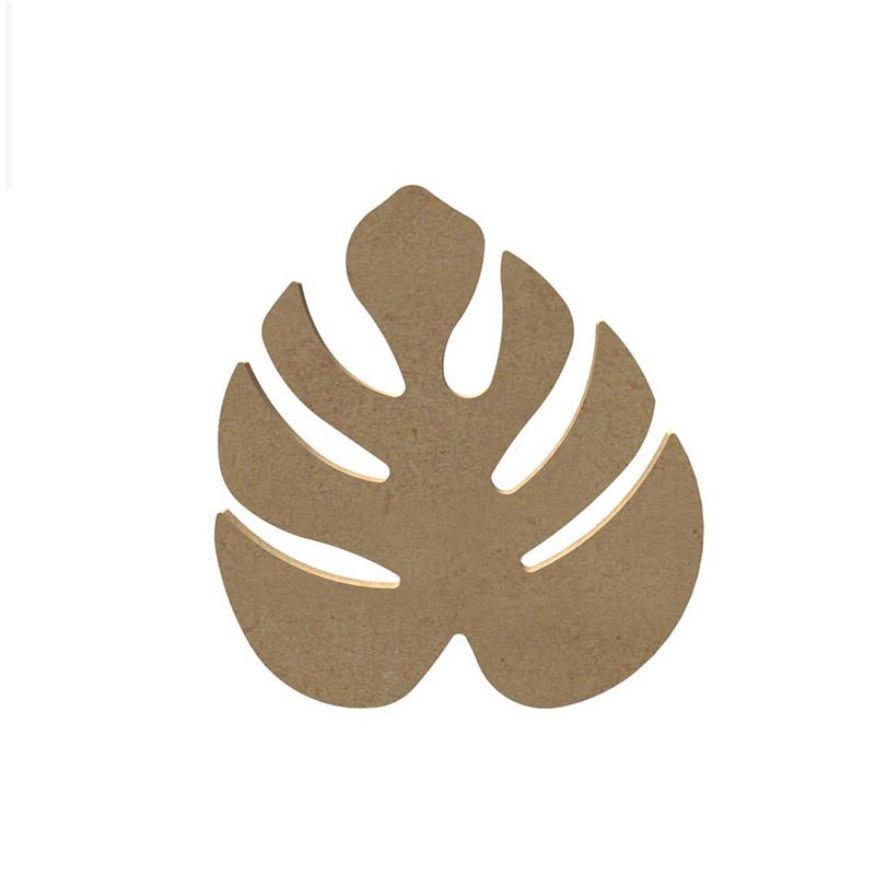 Feuille tropicale en bois MDF à décorer - 15 cm - Gomille | Leroy Merlin