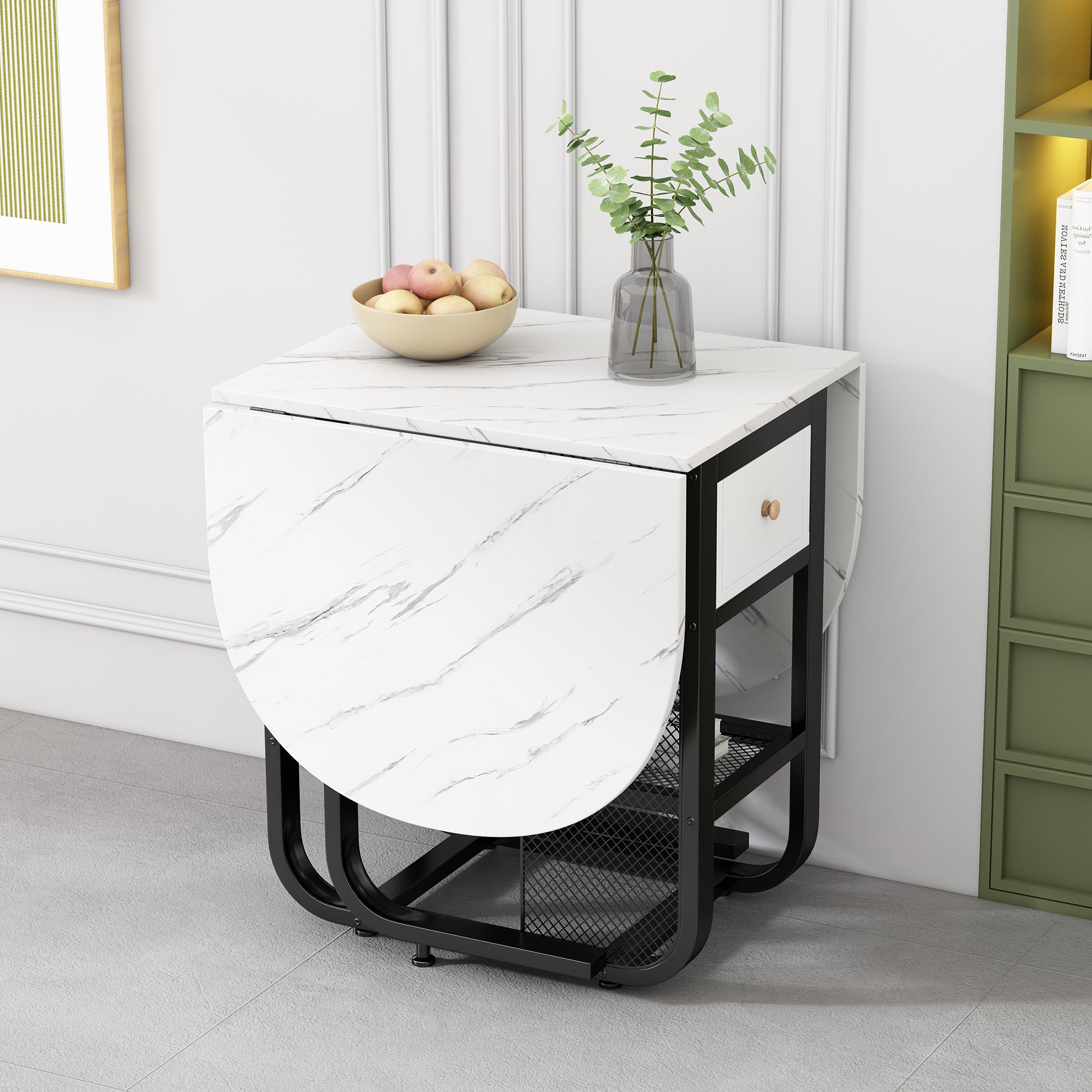 Table à Manger Pliante et Extensible, Table Multifonction avec ...