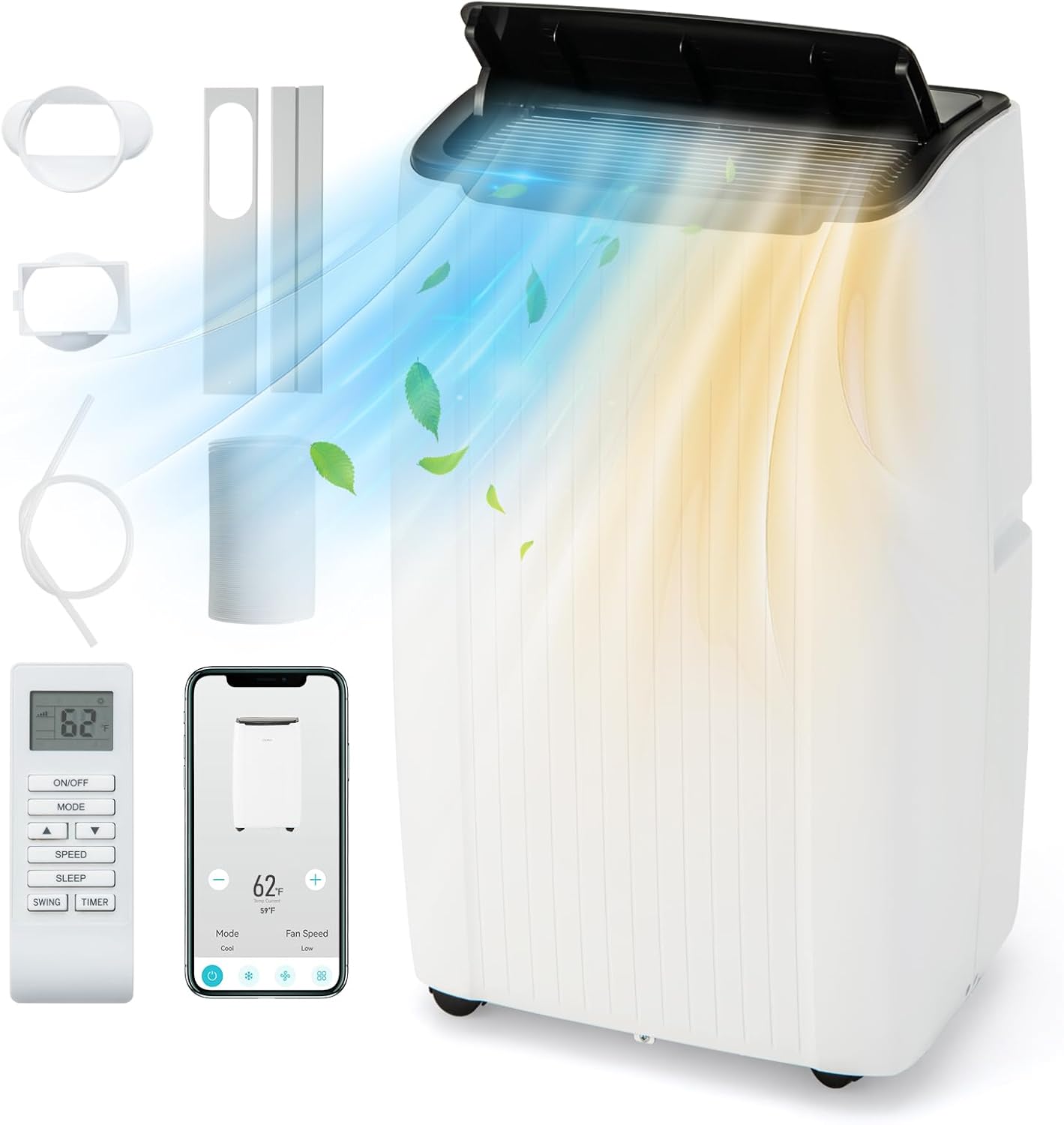 Climatiseur Mobile 3,5kW/12000 BTU, R290, Refroidisseur/Ventilateur ...